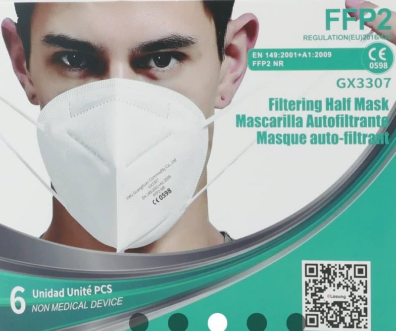 پک 1 عددی سوپرماسک KN95 FFP2 Half Mask - فروش محصولات بیورر در ایران